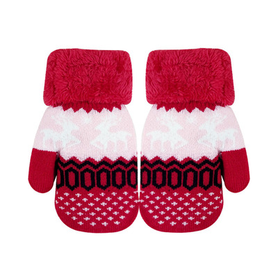 Baby Gloves Kids Girls Boys Mittens Winter Warm Plus Velvet