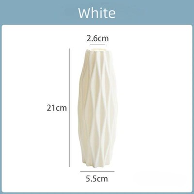 1Pc Diamond Plastic Vase Imitation Ceramic Flower Pot Thick