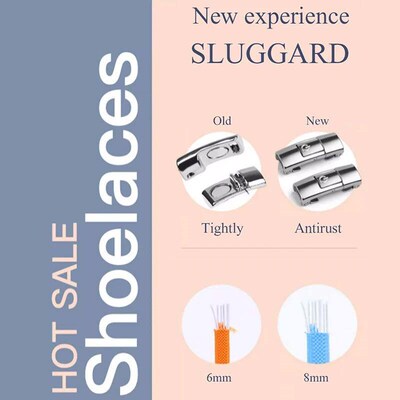 8mm No Tie Shoe Laces Press Lock Shoelaces Without Ties Elas