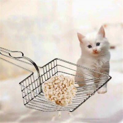 Cat Litter Scoop Stainless Steel Metal Pooper Scoopers Pets