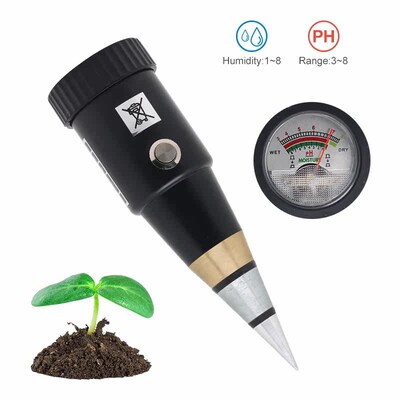 Soil Moisture PH Meter Acidity Humidity Tester Metal Sensor