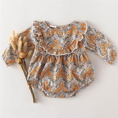 Baby Girl Rompers Long Sleeve Romper Jumpsuits Summer One-pi