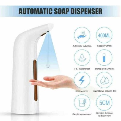 400ml Touchless Gel Dispenser Infrared Sensor Hand Wash