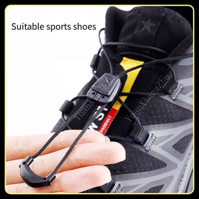 New No tie Shoe laces Round Tennis Laces Without ties Adult