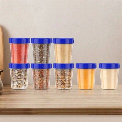 10pcs 120ml Salad Dressing Containers with Lids Condiment