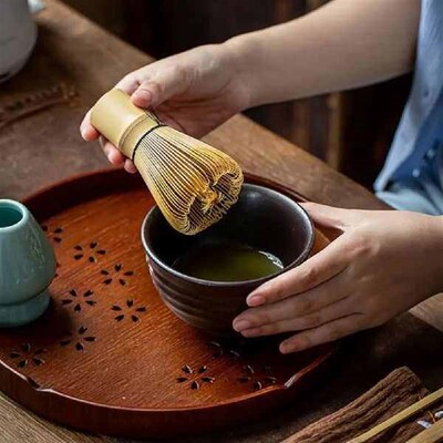 Bamboo Matcha Whisk Handmade Japanese Chasen Stirrer Brush