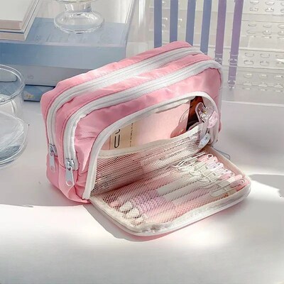 Girl Large Capacity Aesthetic Pencil Bag School Case Pen Hol
