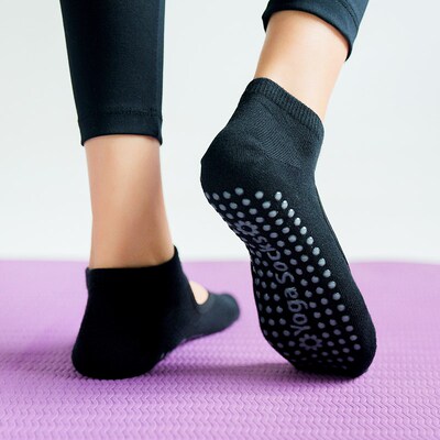 Women High Quality Pilates Socks Anti-Slip Breathable Backle