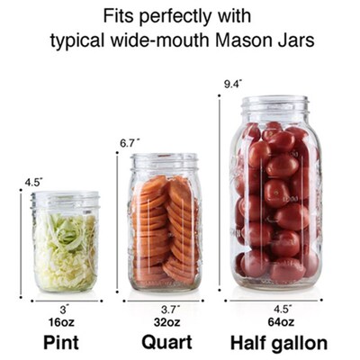 Fermentation Glass Weights Heavy Fermenting Lids Mason Jar