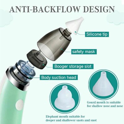 Baby Nose Cleaner Silicone Nasal Suction Aspirator For Infan
