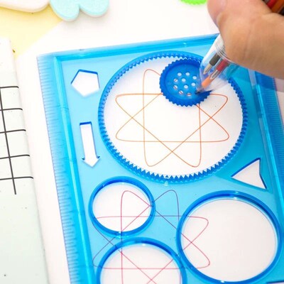 Geometry Spirograph Drawing Stencils Set Painting Template A
