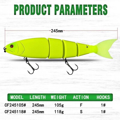 Fishing Lure Swimming Bait Jointed Floating/sinking Giant Ha