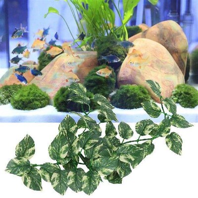 Aquatic Plant Simulation Rattan Leaves Landscaping For