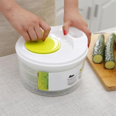 Salad Spinner Lettuce Greens Washer Dryer Drain Crisper Stra
