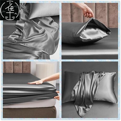 stain silk bedsheet sets fitted bed sheet set bedding cover