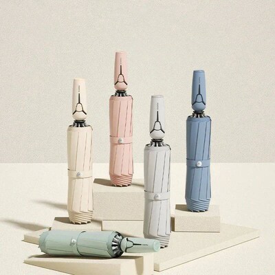 Luxury Full Automatic Reverse Umbrella With Refective Strip