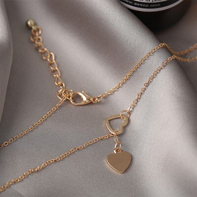 Heartshaped Y 52510 Heartshaped Clavicle Chain Creative Simp