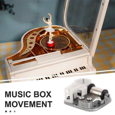 Music Box Movement Hand Crank Musical Mechanism Movement