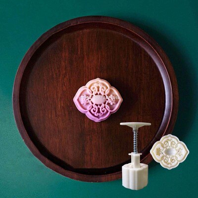 50g Plastic Pastry Stamp Mooncake Stamp Mooncake Tools Creat