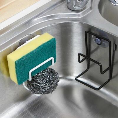 Sink Sponge Holder Drain Rack Kitchen Organizer Strong Sucti
