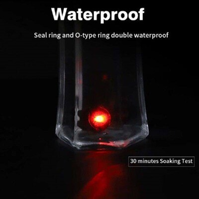 Waterproof Bike Bicycle Rear Tail LED Helmet Cycling
