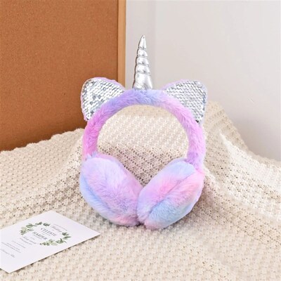 Cute Unicorn Earmuffs Children Kids Cat Ears Lovely Ear-Muff