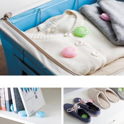 Fan  Storage Box with Mothballs Naphthalene Mothball Natural