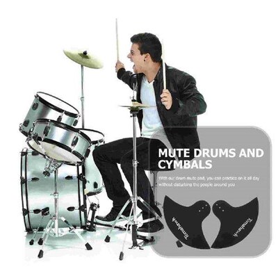 2 Pcs Cymbal Mute Pad Drum Accessory Cymbals Replacement