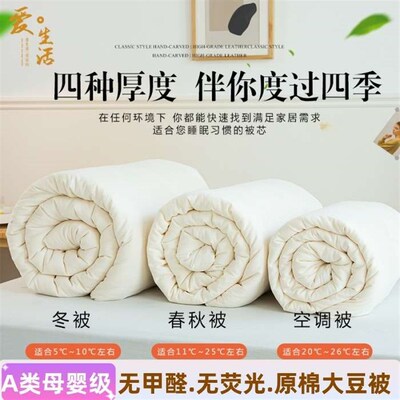 Class A maternal and infant grade soybean fiber quilt thicke