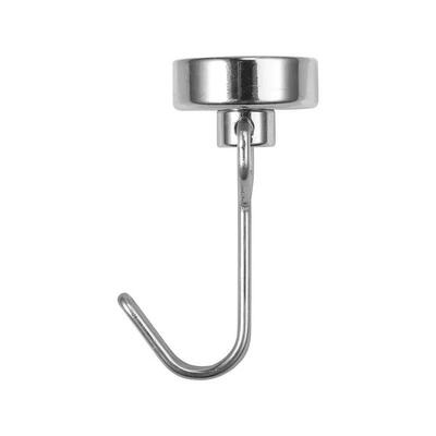 2/4/8PCS Magnetic Hooks Heavy Duty Magnets Hook 30LB Strong