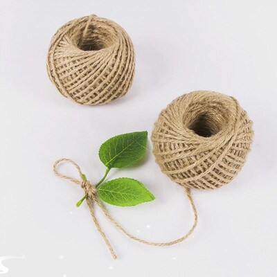 1roll 30m burlap rope natural jute twine burlap string hemp