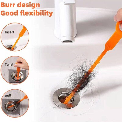 Drain Cleaner Hair Remover Pipe ToolDrain Unclogger Hair Cle