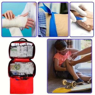 First Aid Kit, Multi-purpose Emergency Medical Portable Medi