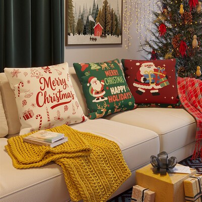 Nordic Christmas Pillow Cover Fashionable Cushion Sofa Decor