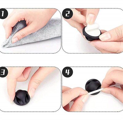 20/10 Pcs Cable Winder cable Organizer Cable Clip Desk Tidy