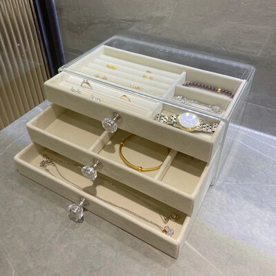 Layers Jewelry Organizer Box Display Holder Earring Ring