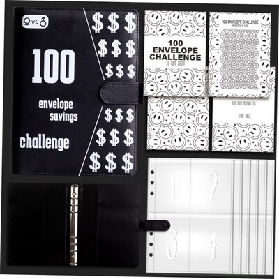 100Envelope Challenge Binder money saving book cash budget