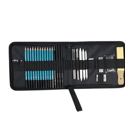 33 piece/set drawing and sketch kit sketching set graphite -