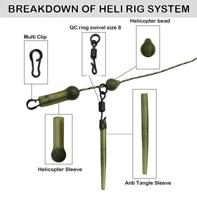 Carp Fishing Accessories for Helicopter Rig Sleeves And Bead
