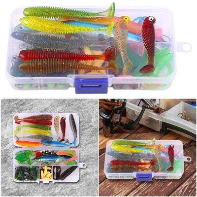 86Pcs/Set Lure Kit Simulation Sequin Bait Multifunction