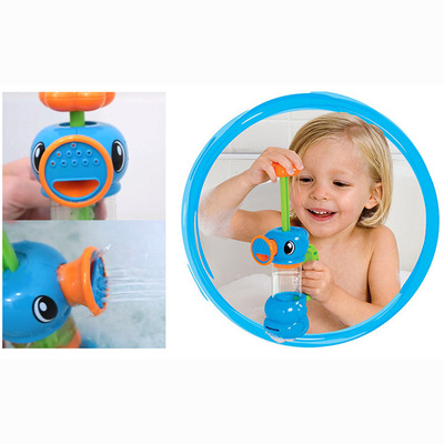 Kids Shower Bath Toys Cute Yellow Duck Waterwheel Elephant T