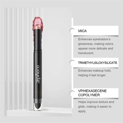 Zephoco Rose-Colored Eyeshadow Stick - Natural Pigmentation