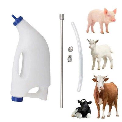 Calf Feeding Bottle 4L Calf Feeder Calf Cow Feeding Tube