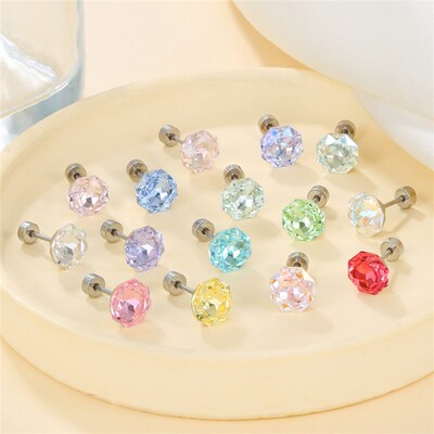 Tidium Steel Ear Bone Nail 8mm Star Anise Cut Rose No-remova