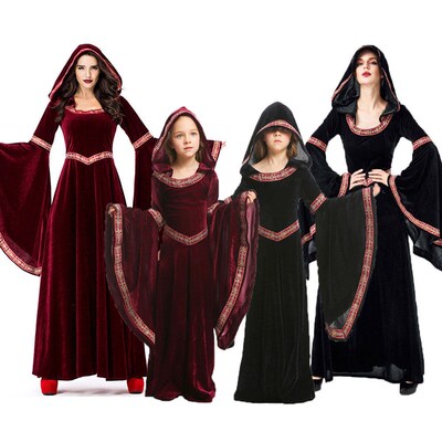 Umorden Fantasia Family Medieval Sorceress Pagan Witch Costu