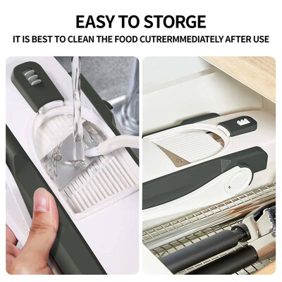 5 In 1 Safe Manual Vegetable Cutter Chopper Multi-function S