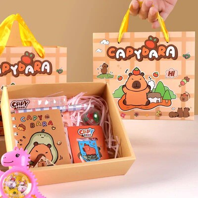 7Pcs Creative Capybara Stationery Gift Box For Kindergarten
