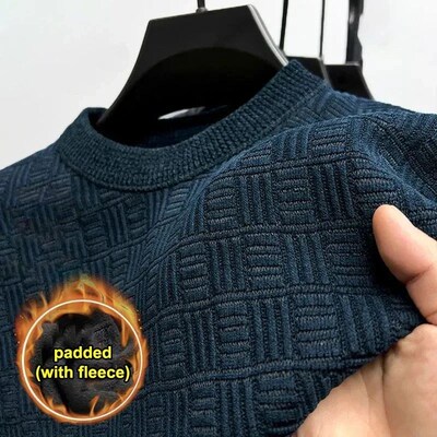 2023 New Mens Thickened Sweater Knitted Sweaters Men Three-