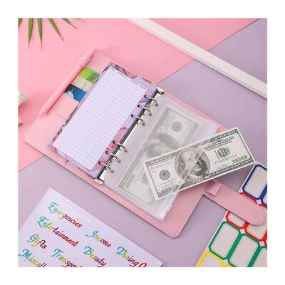 A6 budget binder money organizer loose leaf storage planner