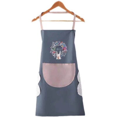 Apron for Home Kitchen, Waterproof and Oil-Resistant, Wipeab